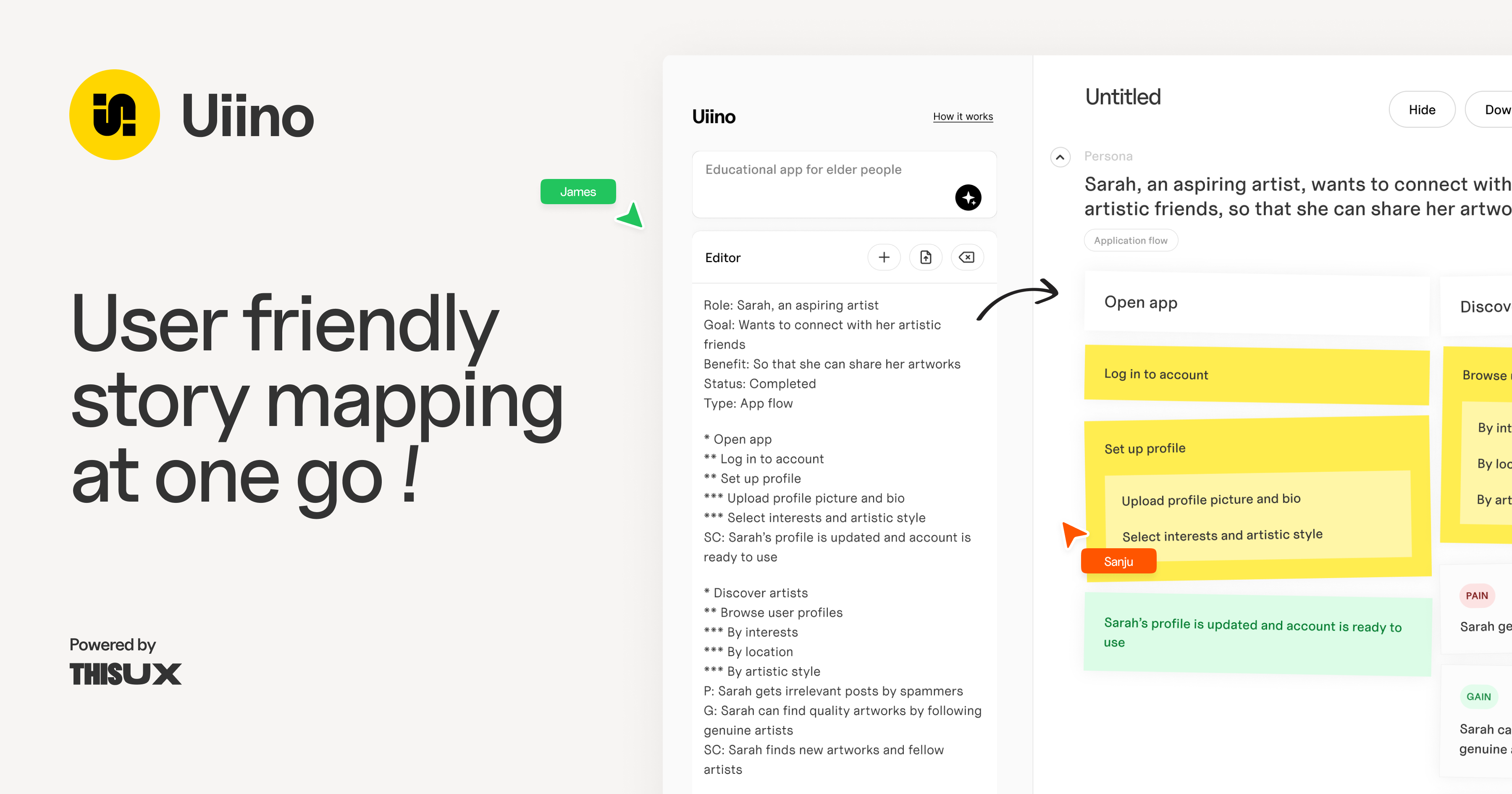 Uiino – Designing User flows in Plain Text